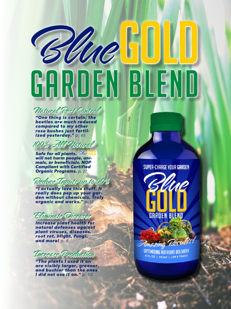 Eden Blue Gold Garden Blend | PDF | Fertilizer | Soil
