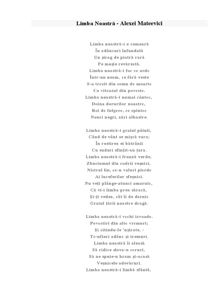 Limba#Noastra | PDF