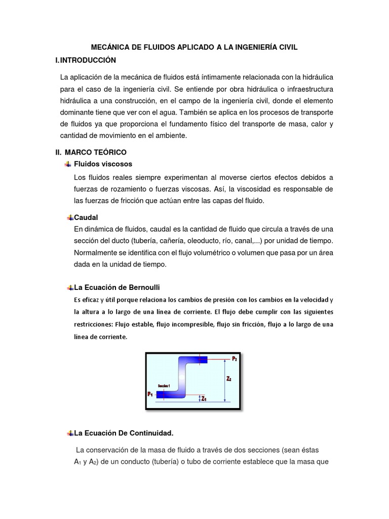 Mecánica de Fluidos Aplicado a La Ingeniería Civil | Mecánica de ...