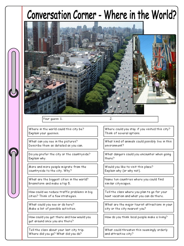 Conversation Corner Where in The World The City | PDF | Transport ...