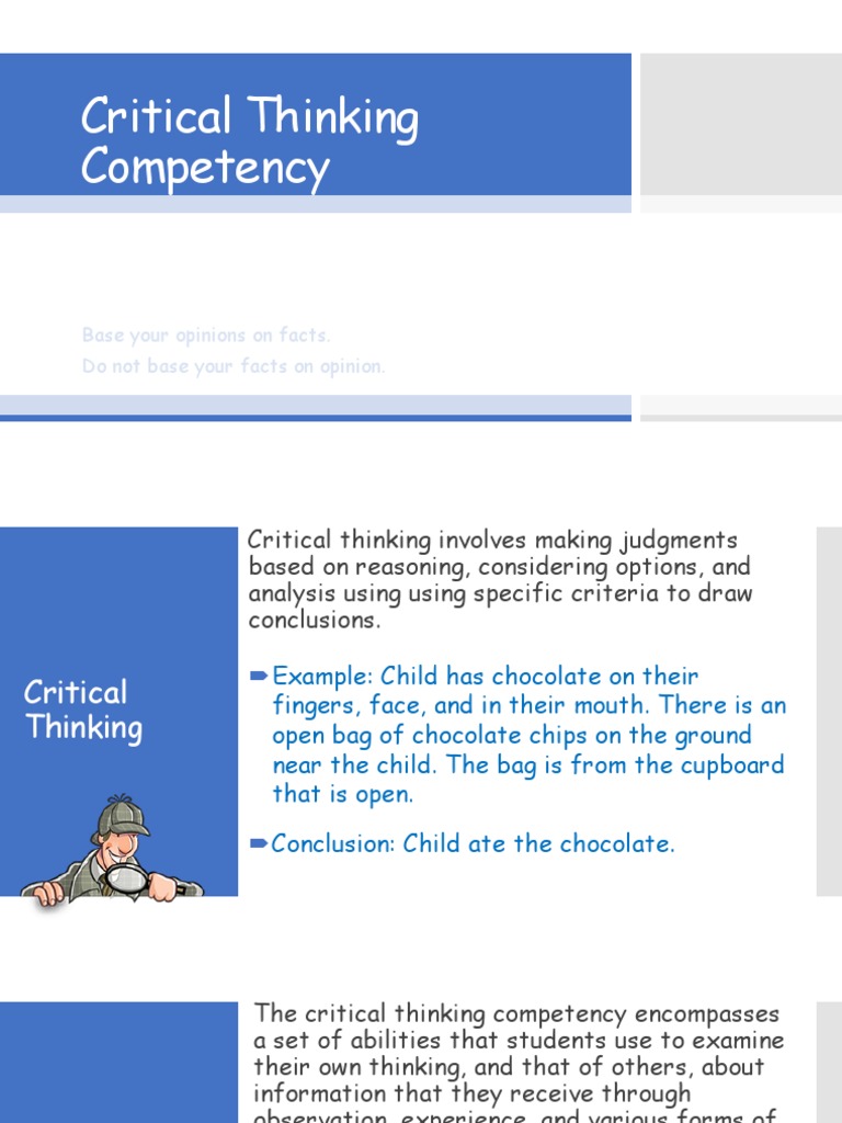 Critical Thinking Competency | PDF | Mouse | Critical Thinking
