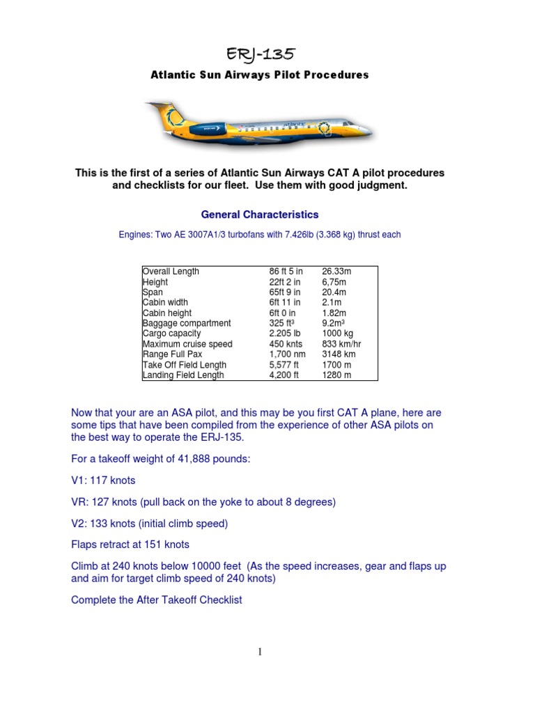 Comprehensive Checklist and Procedures Manual for Atlantic Sun Airways ...