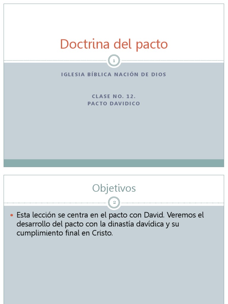 12 - Pacto Davidico (Diap. 1-9) PDF | PDF | David | Salmos