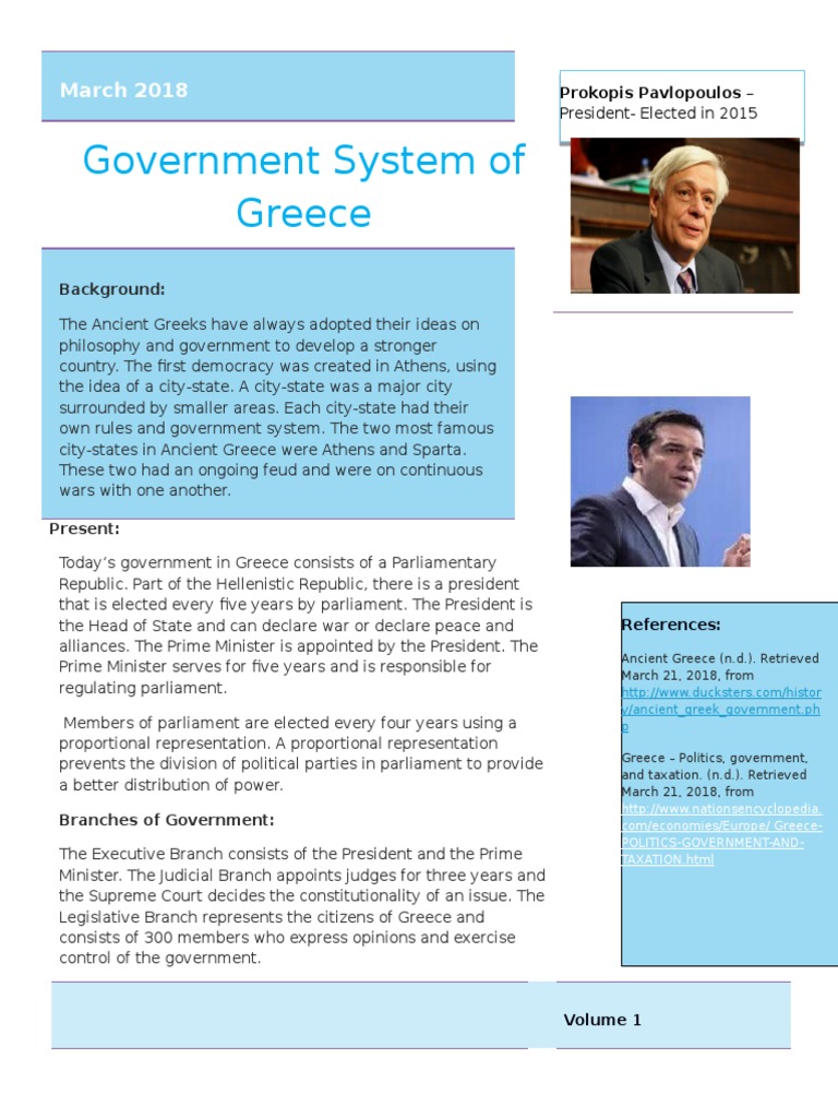 Greece Newsletter | PDF | Ancient Greece | Parliament