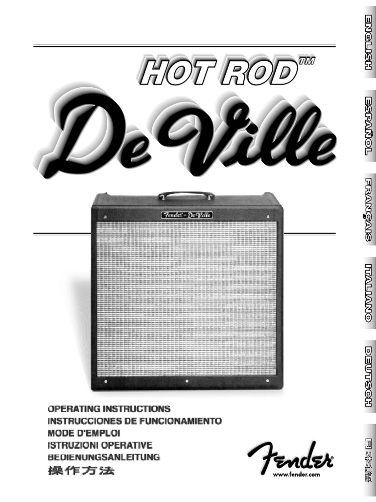 Hot Rod DeVille Manual | PDF | Amplificador | Altoparlante