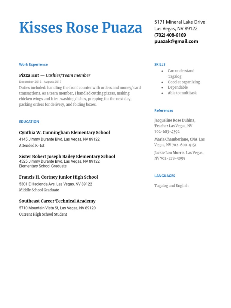 Resume - Capstone | PDF