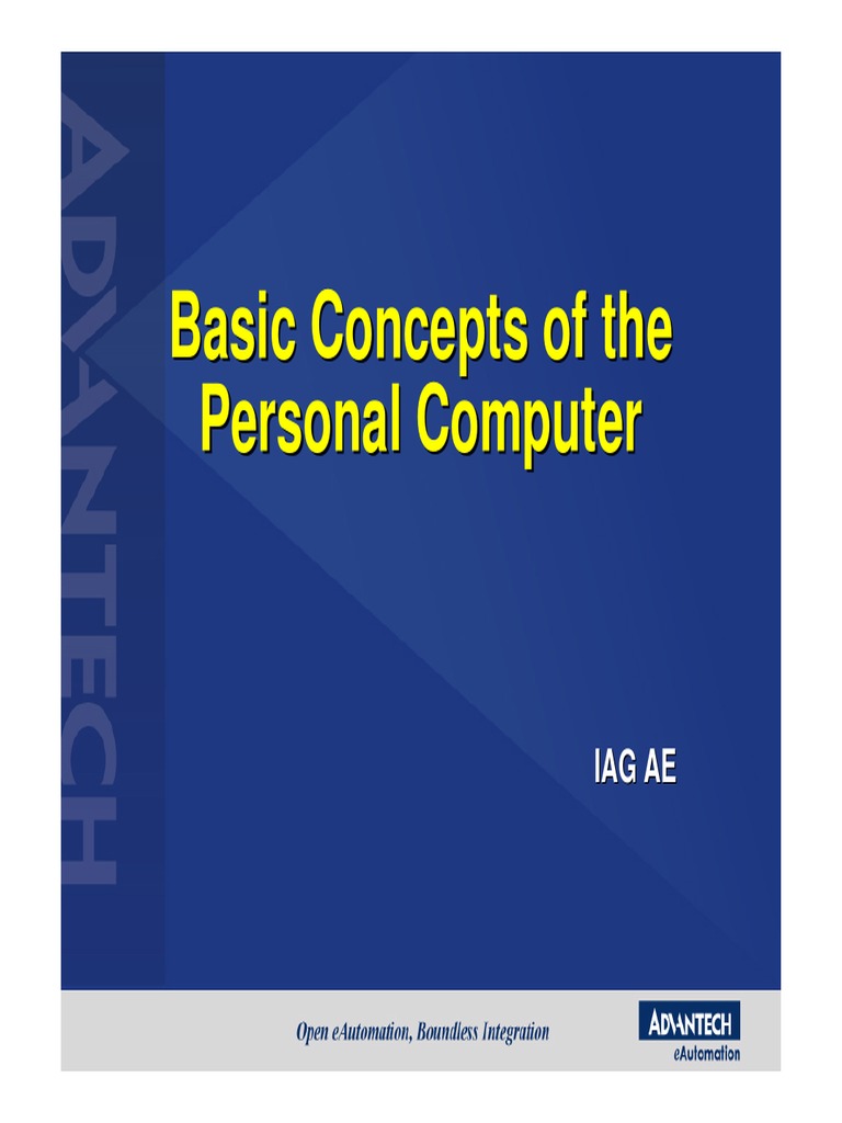 Basic Concepts of The Personal Computer | PDF | Hard Disk Drive ...