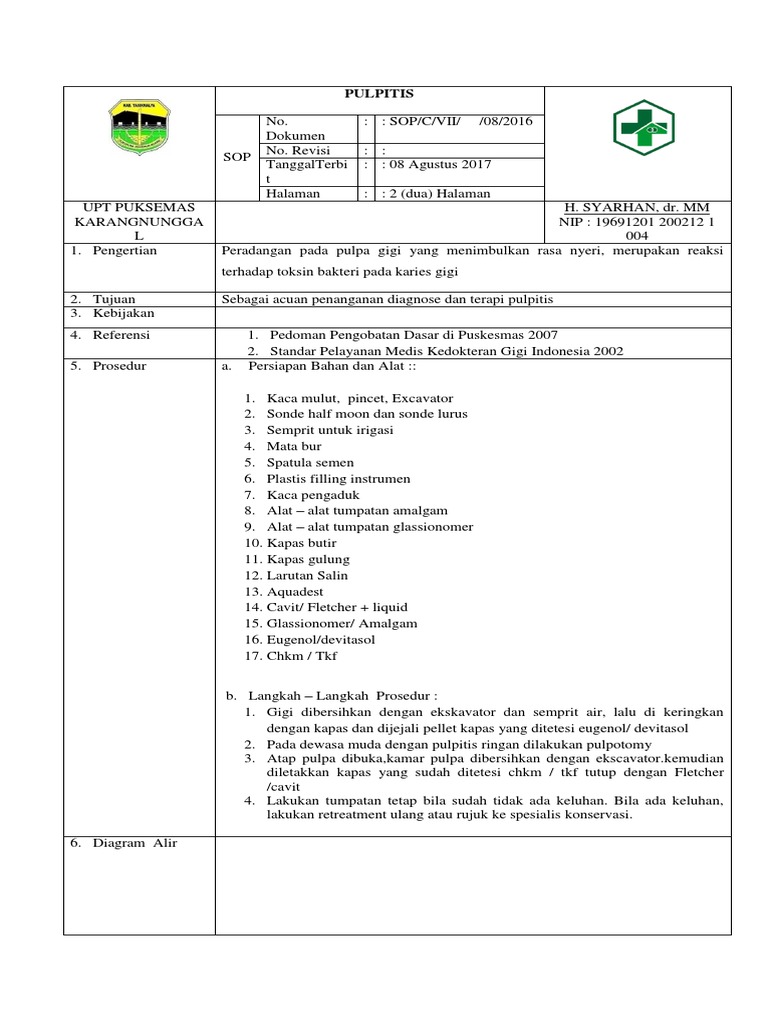 Sop 9 Pulpitis | PDF