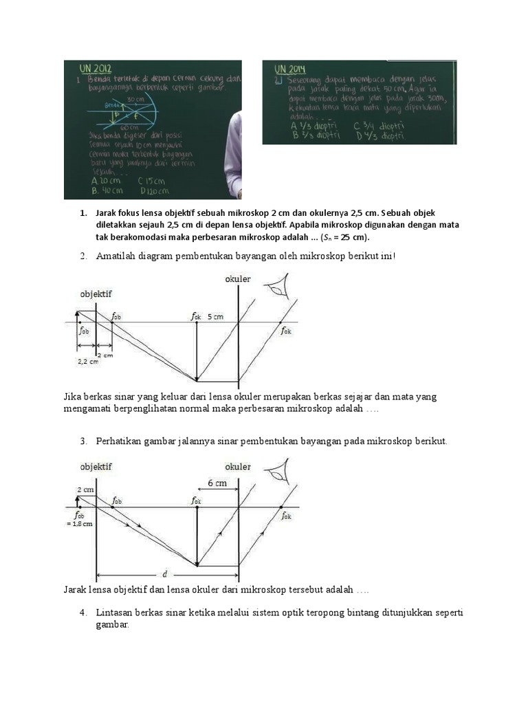 Latihan Soal Optik | PDF