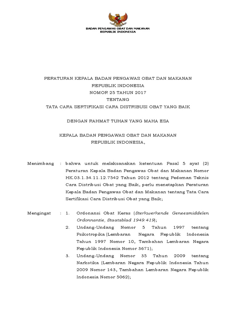 Tata Cara Sertifikasi CDOB 2017 | PDF | Kesehatan Holistik | Sains ...