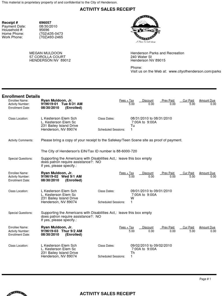 Safe Key | Receipt | Payments