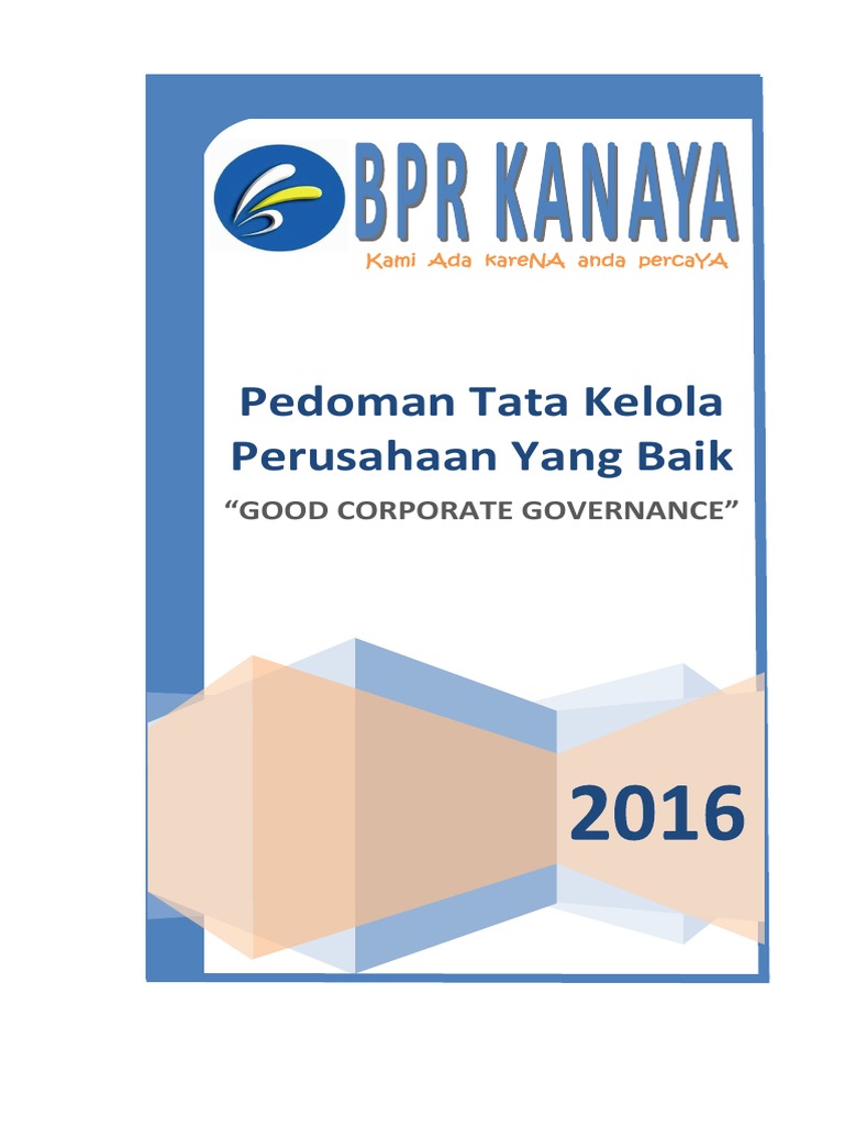 Pedoman Kebijakan GCG Kanaya | PDF
