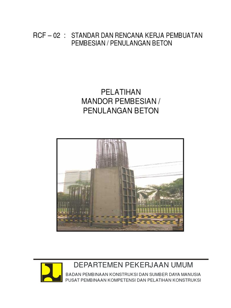 2006-02-Standar Dan Rencana Kerja Pembuatan Pembesian | PDF