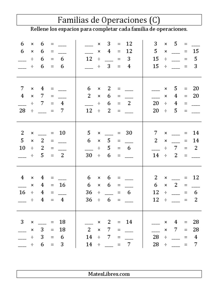 Familiasop Multiplicacion Division 7 7 003-1-1 | PDF