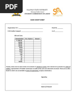 Cash Audit Form | PDF