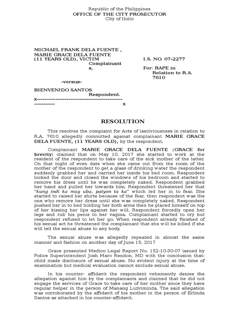 Resolution Rape | PDF | Rape | Bail