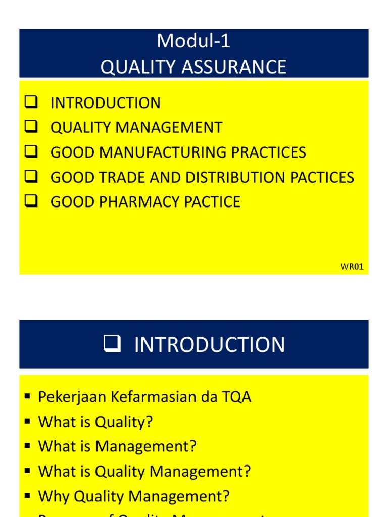 QA Modul-1 PDF | PDF | Quality Management | Quality Management System