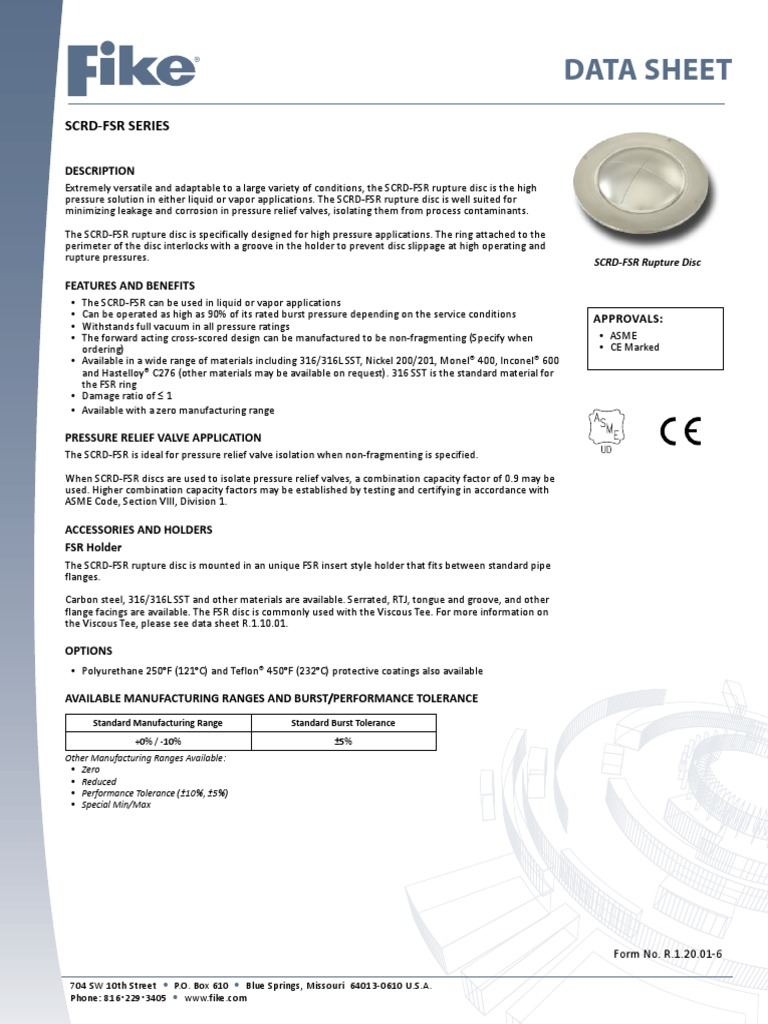 R.1 FSR Series | Download Free PDF | Valve | Building Engineering