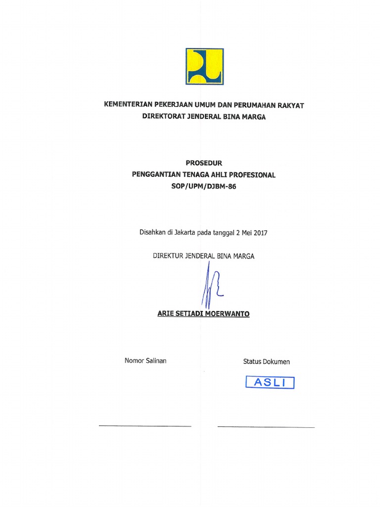 86 - 86. Penggantian Tenaga Ahli Profesional | PDF