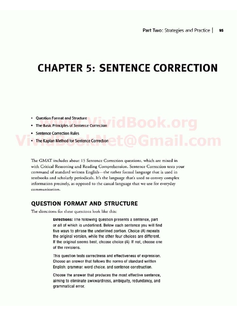 Sentence Correction 2012 Compressed | PDF