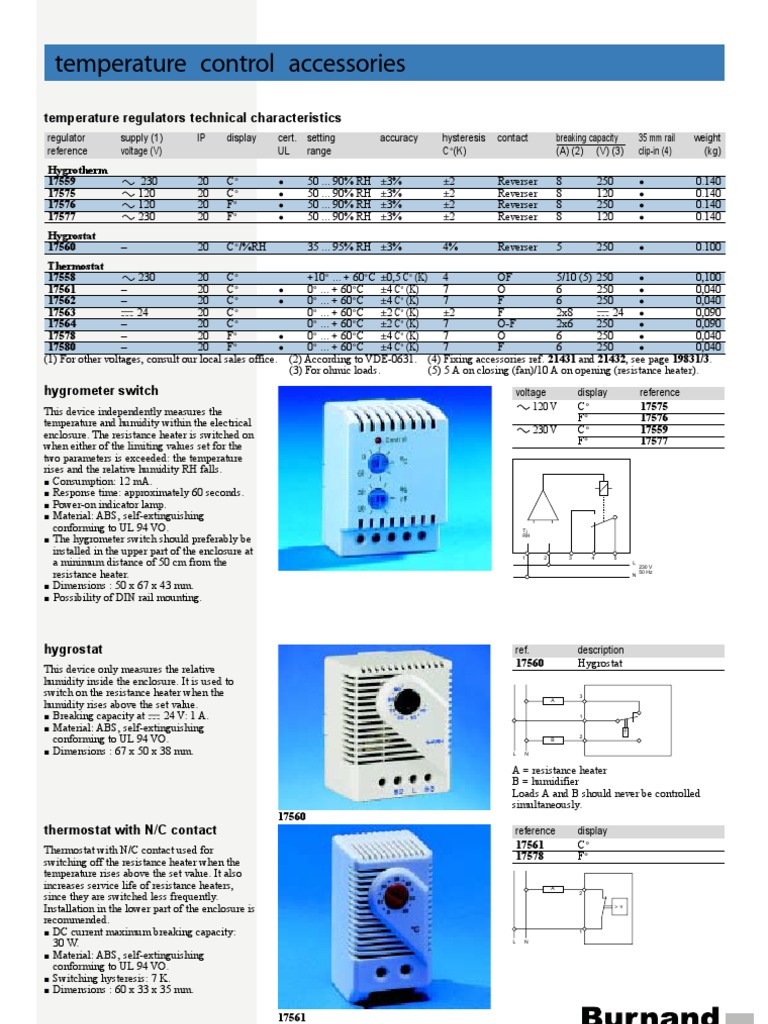 Temperature Control Accessories Technical Specifications: A Guide to ...