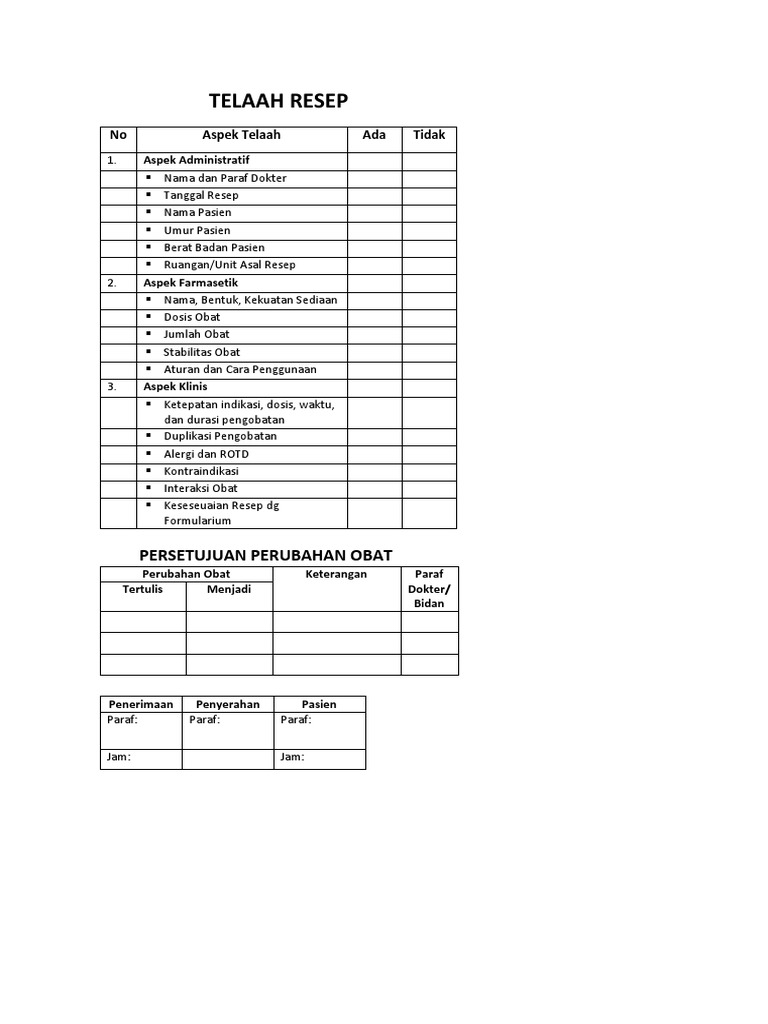 Telaah Resep | PDF | Kesehatan Holistik