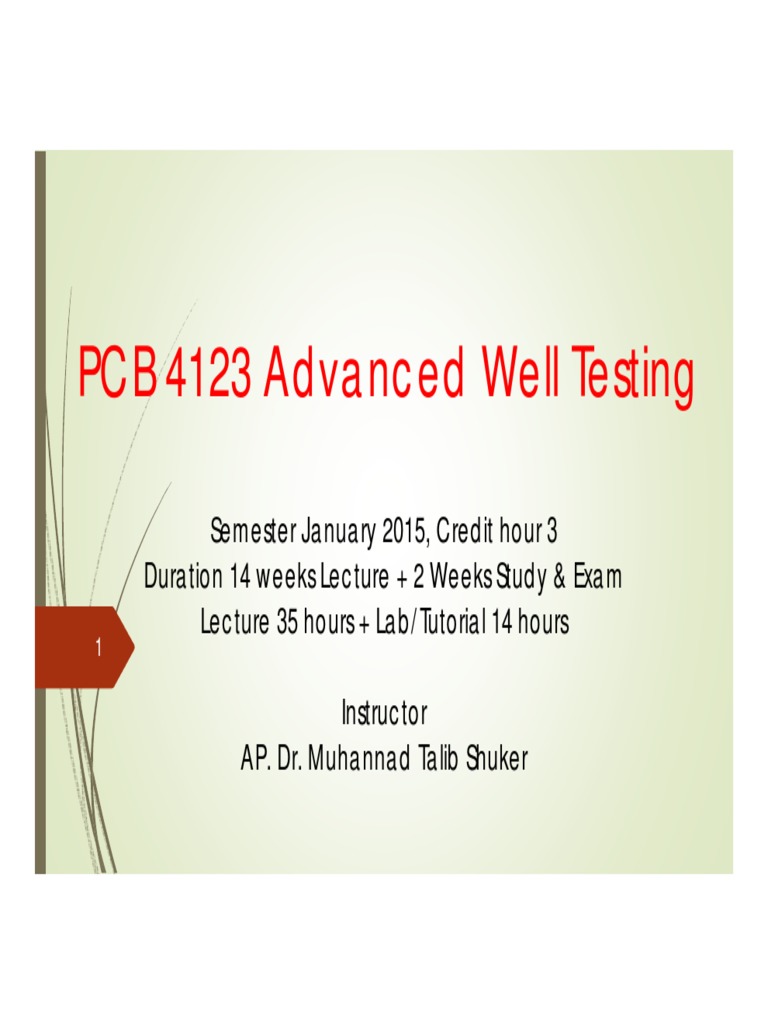 Understanding Advanced Well Testing Techniques: An Overview of Types ...