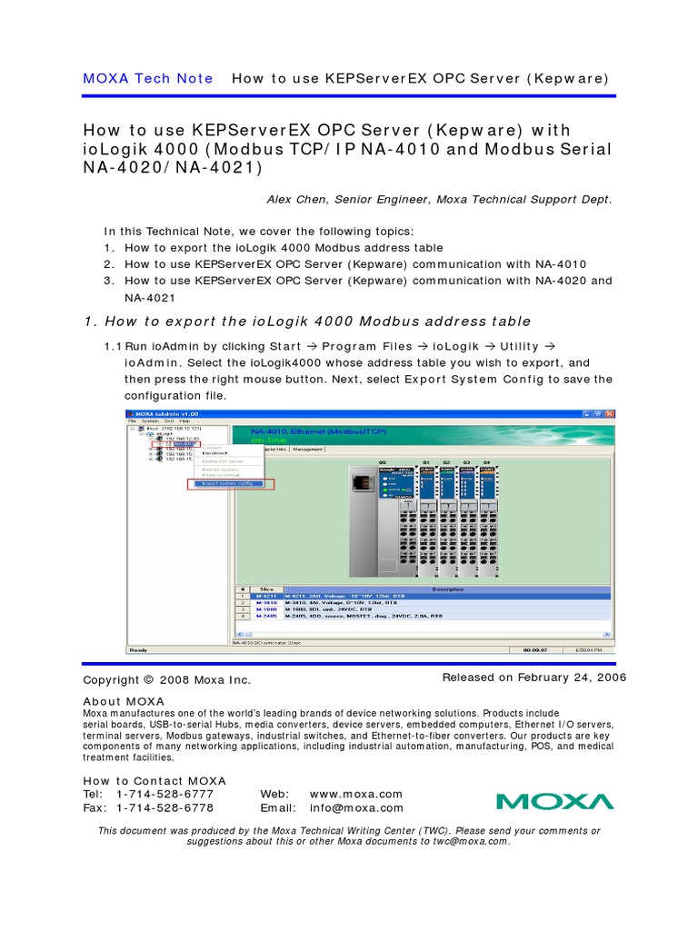 KEPServerEX OPC Server (Kepware) | PDF | Bit | Input/Output