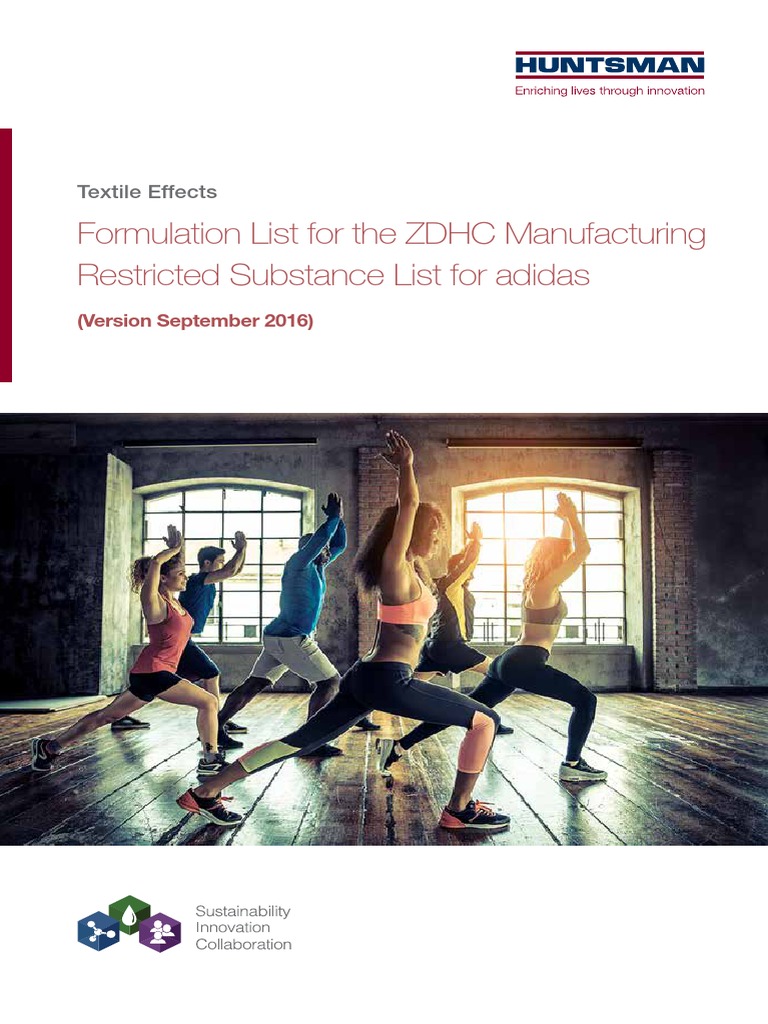 Adidas ZDHC List Feb2017 Final | PDF | Magenta | Cyan