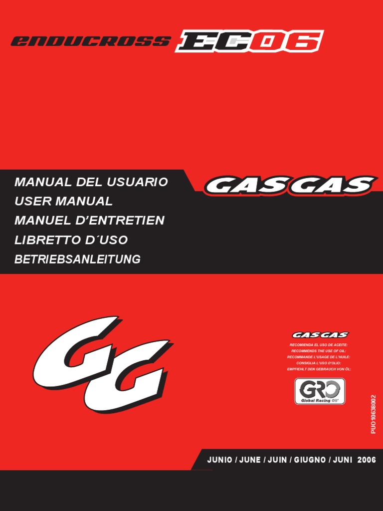 2006 Ec2t Manual Es | PDF | Motocicleta | Gasolina