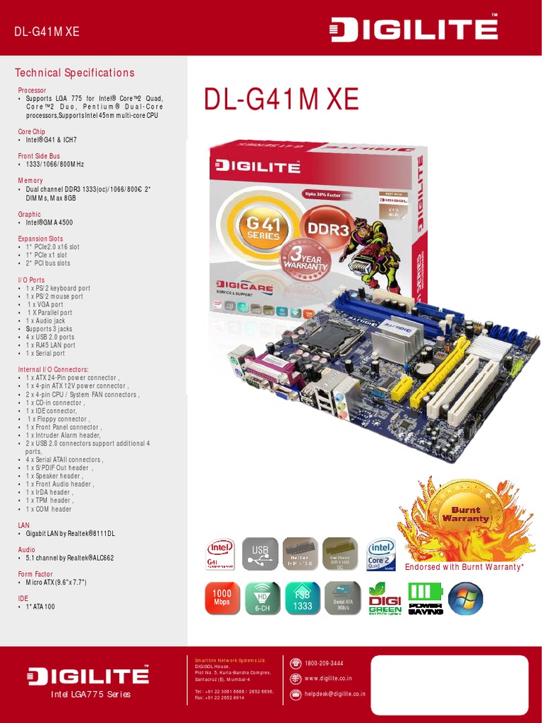 DL G41mxe | PDF | Computers