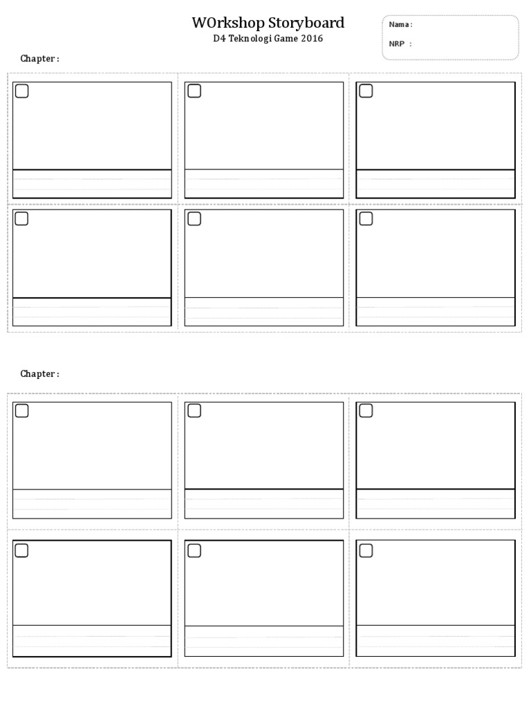 Workshop Storyboard Template | PDF