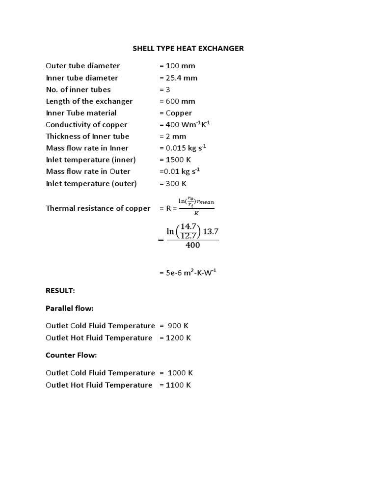 Shell Type Heat Exchanger | PDF