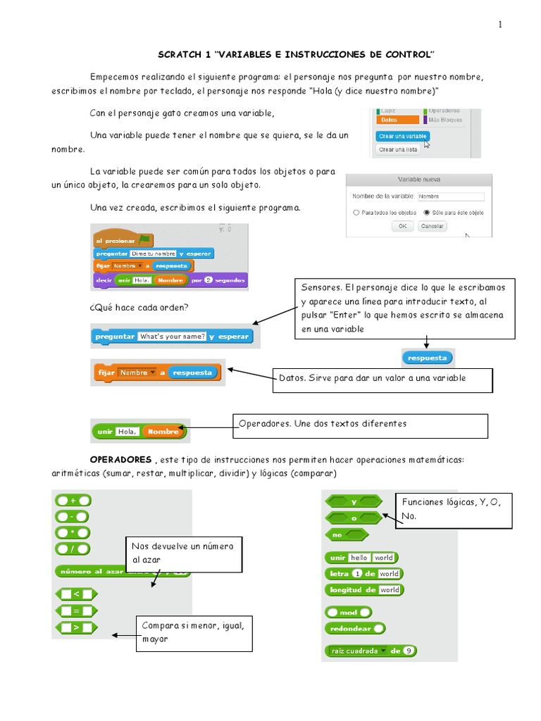 Scratch Ejercicios | PDF | Programa de computadora | Programación