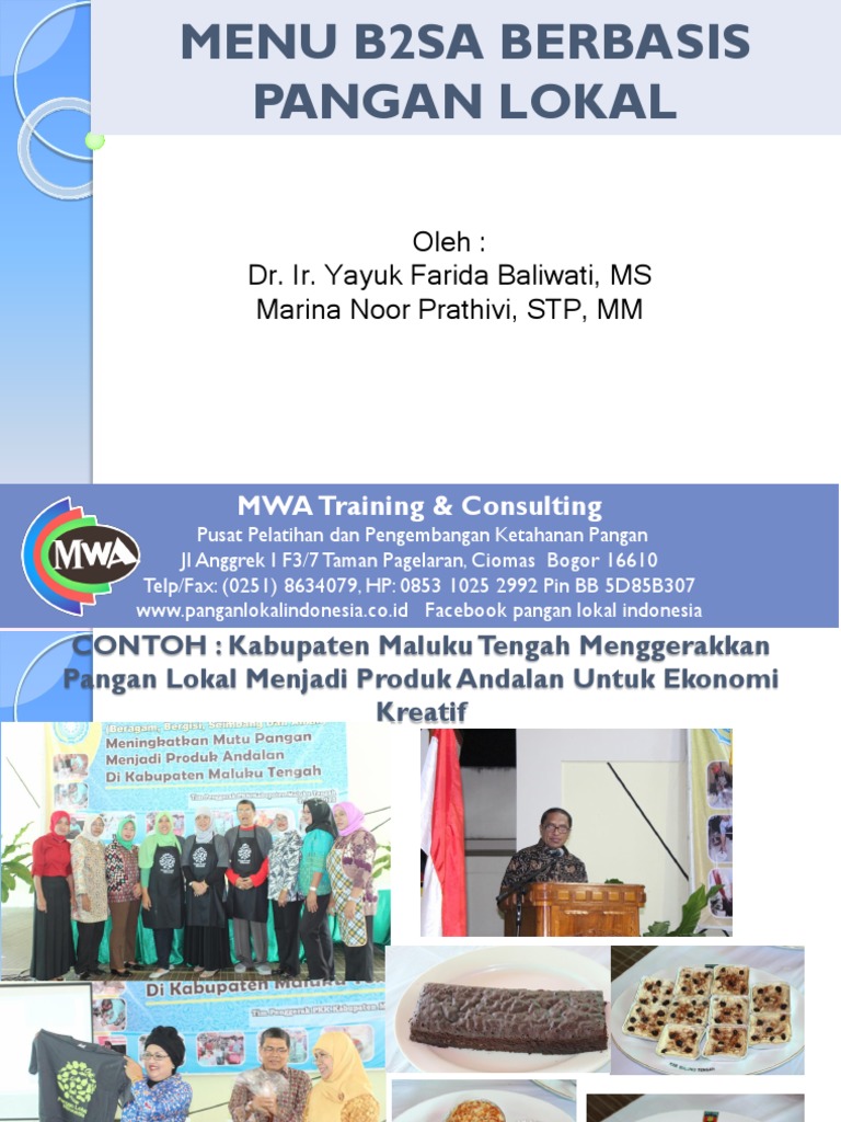 Penyusunana Menu B2sa 2016 | PDF