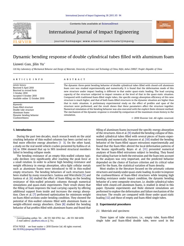 Zhang, Zhang, Wang - 2016 - Bending Collapse of Square Tubes With ...