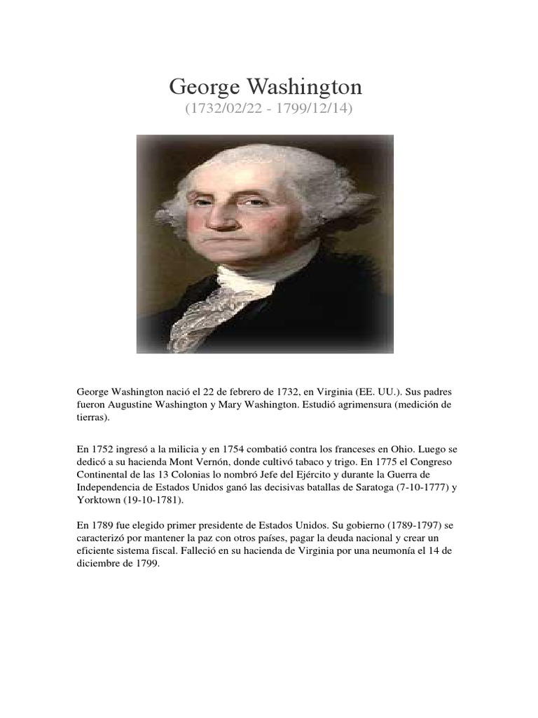 George Washington | PDF | George Washington | Thomas Jefferson