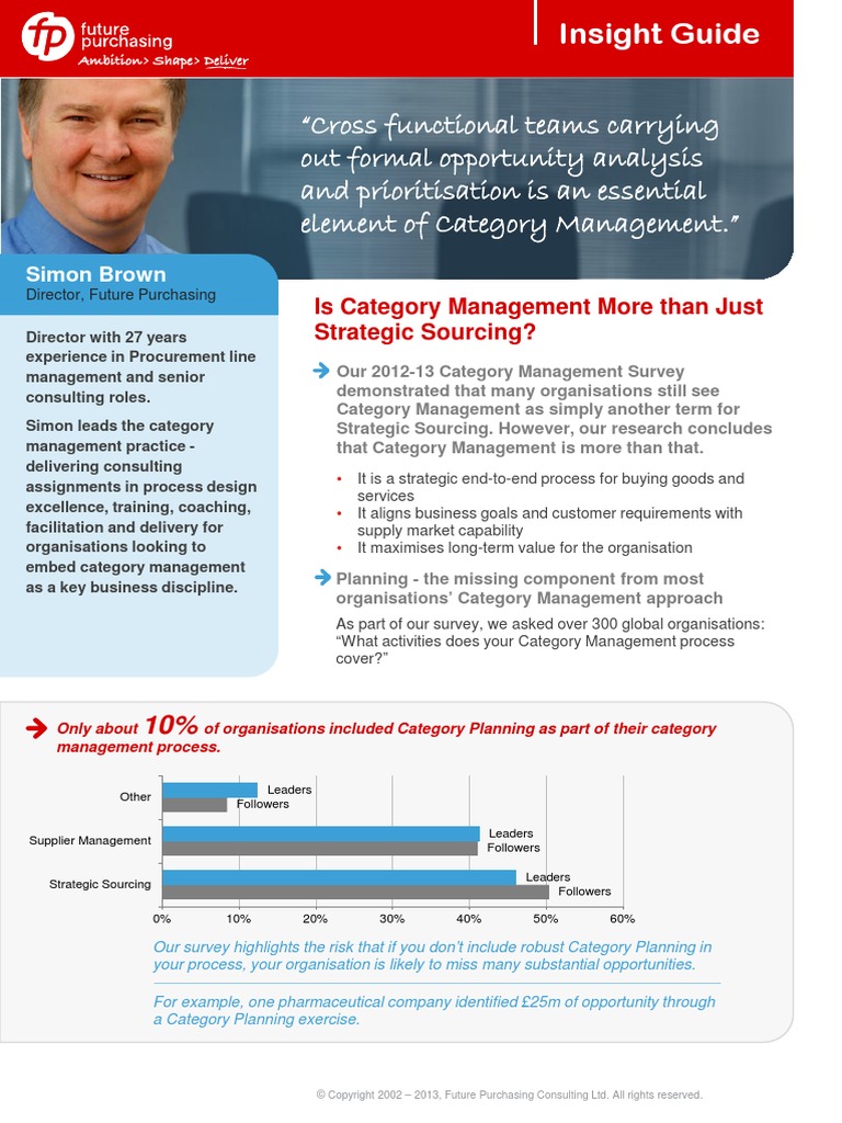 Category Management | PDF | Procurement | Strategic Management