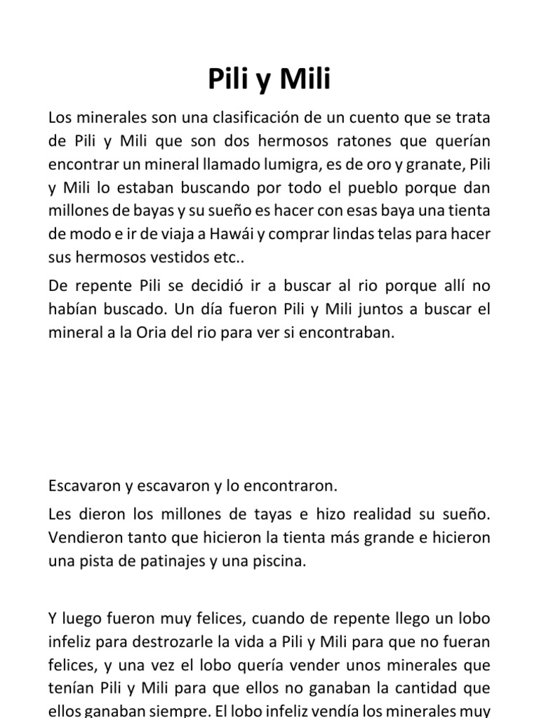 Pili y Mili | PDF | Clásicos
