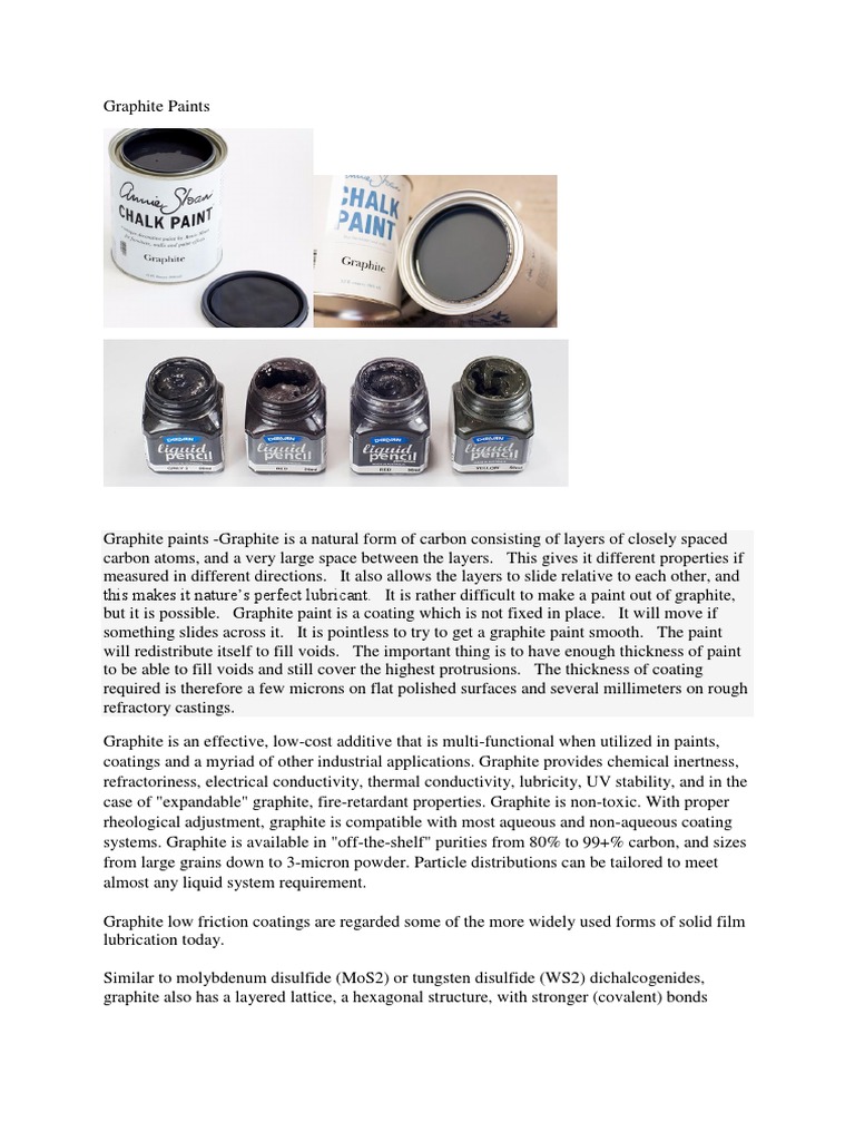 Graphite Paint | PDF | Graphite | Paint