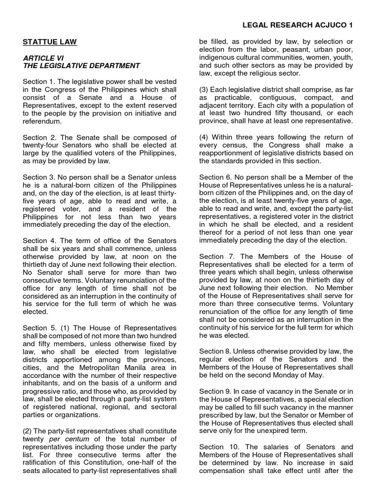 Statute Law | PDF | Initiative | United States House Of Representatives