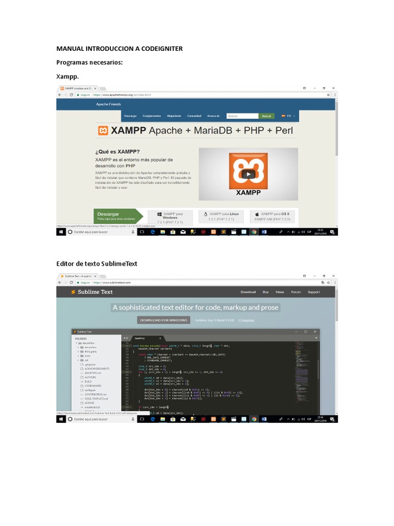 Manual Introduccion A Codeigniter | PDF | Servidor web | Internet y web