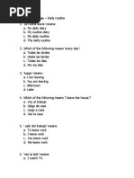 Spanish 1 - Sample Dialogues & Practice With Writing Rubric | PDF ...