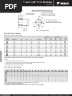 Taper Lock Bush Size Dimensions Guide | PDF | Screw | Machining