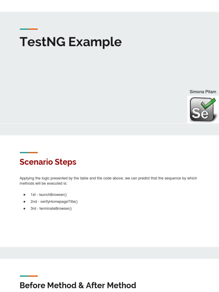 Testng Example: Simona Pitam | PDF Testng Example: Simona Pitam | PDF
