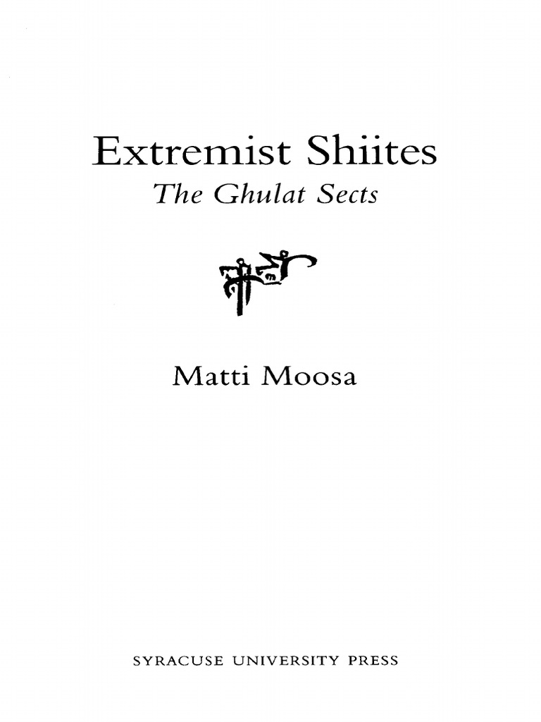 Moosa - Kizilbash (1988) | PDF | Husayn Ibn Ali | Heresy
