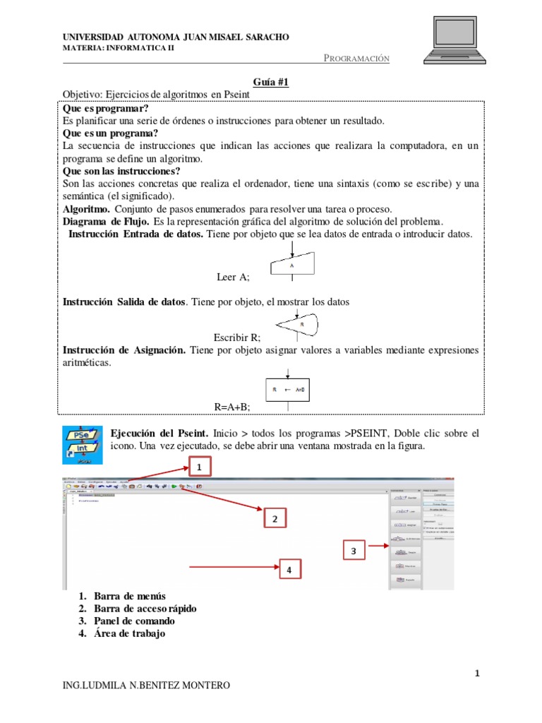 Ejercicios de Algoritmos en Pseint | PDF | Algoritmos | Programa de computadora