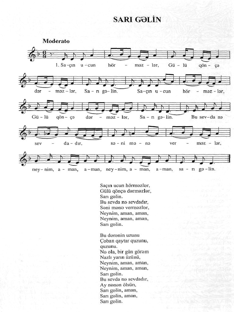 Imslp403366 Pmlp653202 Sari Gelin | PDF