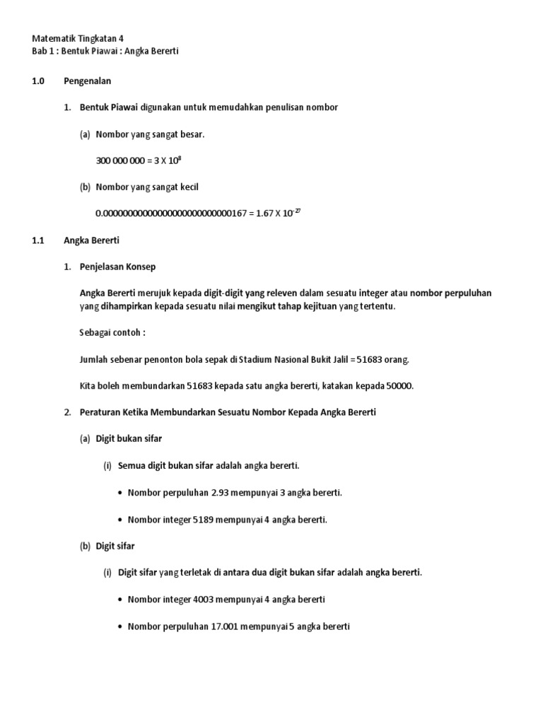 1 1 Angka Bererti | PDF