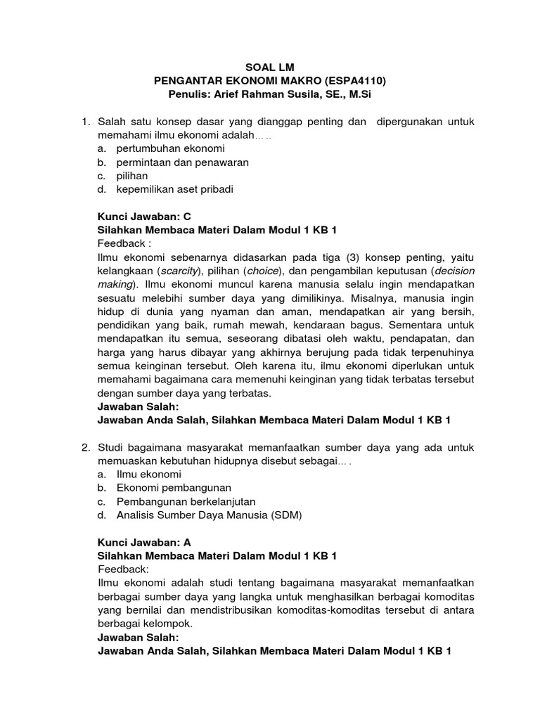 Contoh LM Espa4110 | PDF